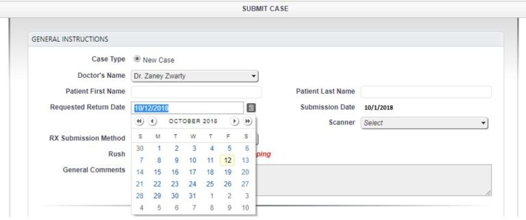 Case Scheduling Guidelines | Specialty Appliances